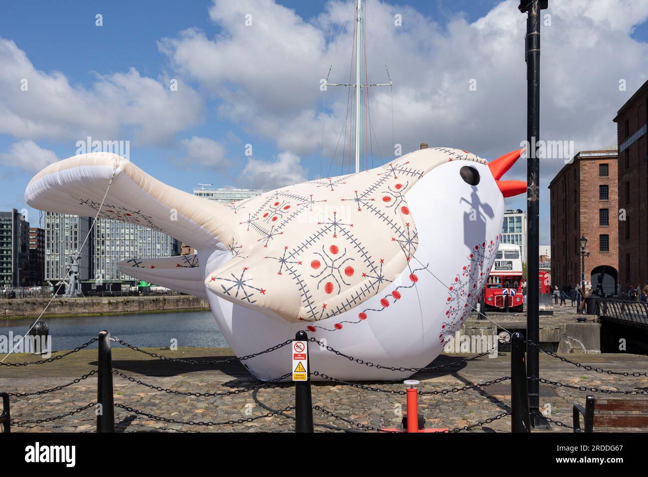 Liverpool, united kingdom May, 16, 2023 Ukrainian Soloveiko Songbird ...