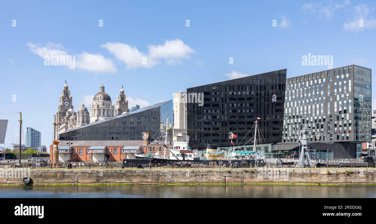 Liverpool, united kingdom May, 16, 2023 A view of Liverpool skyline in ...