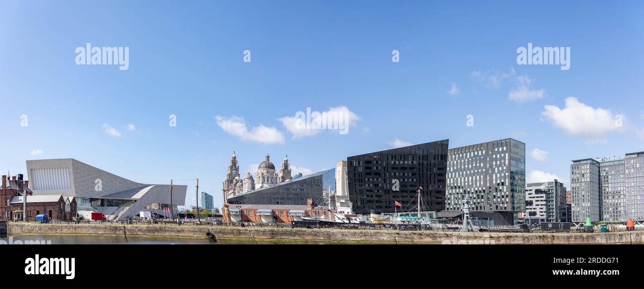 Liverpool, united kingdom May, 16, 2023 A view of Liverpool skyline in ...