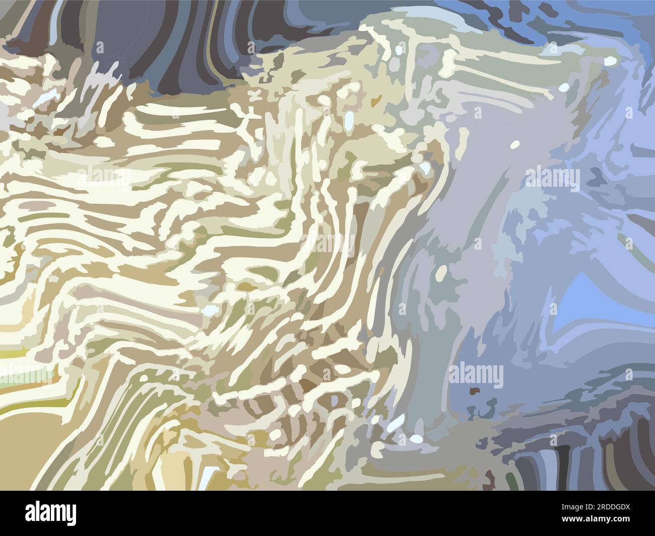 Textured background in golden-blue tonality - abstract landscape ...