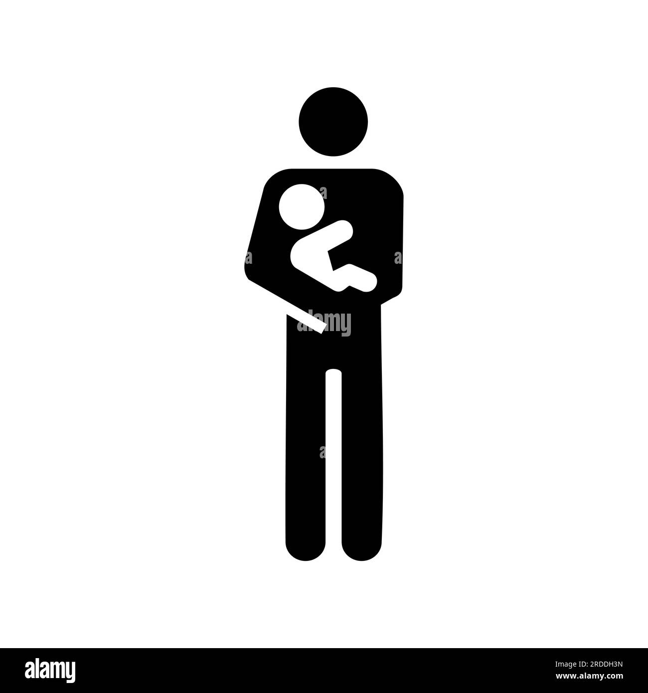 ISO 7001 AC 013: Priority access for people with small children Stock ...