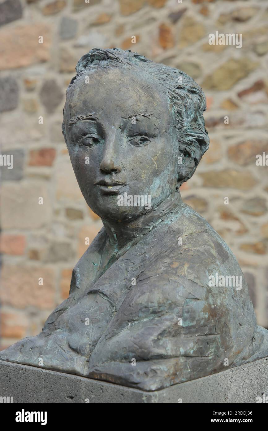 Sculpture Georg Büchner by Karl Henning Seemann 2016, Giessen Heads ...