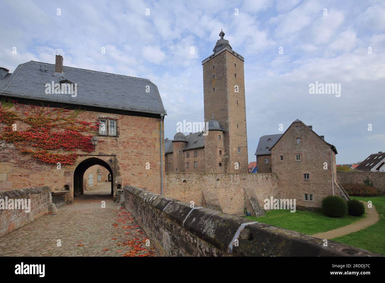 Castle built in the 13th century, castle complex, Steinau an der ...