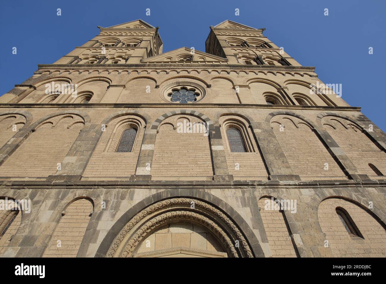 Late Romanesque Maria Assumption Church with twin towers, Domplatz ...