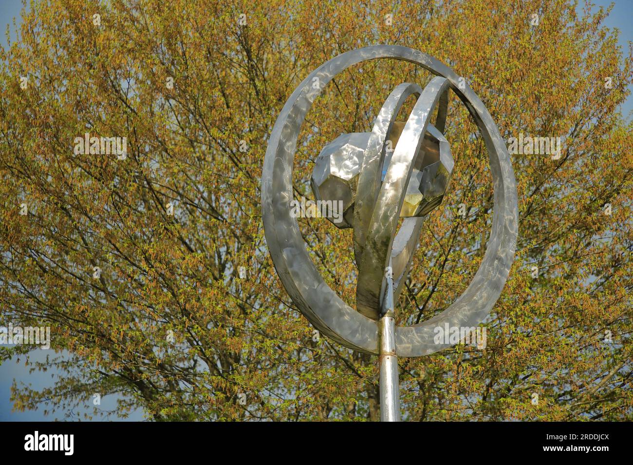 Sculpture Rotating Soccer Ball by Karsten Fiebiger 1992, Betzenberg ...