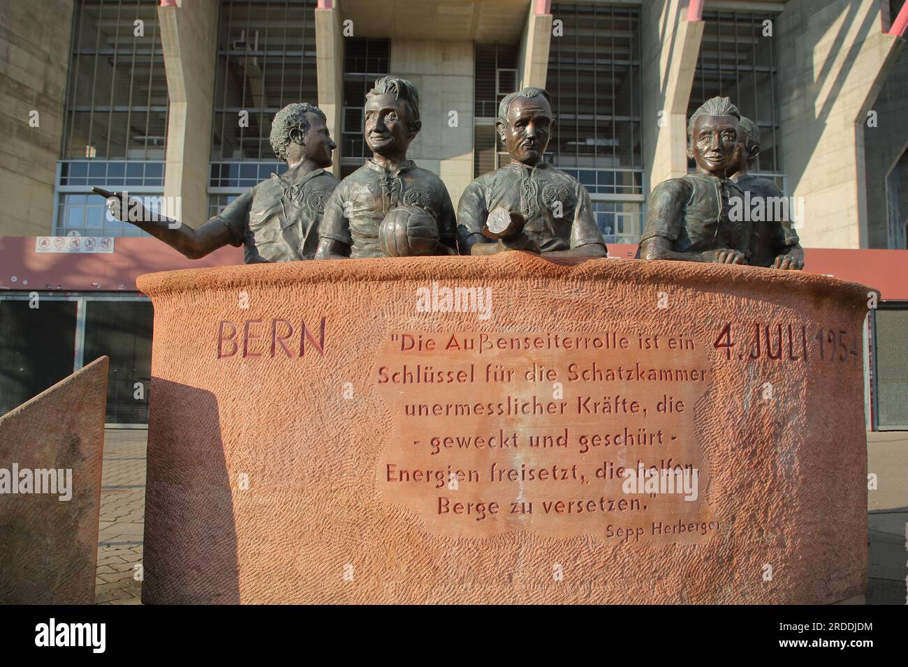 Sculpture and monument to the 1954 World Cup - Miracle of Bern - with ...