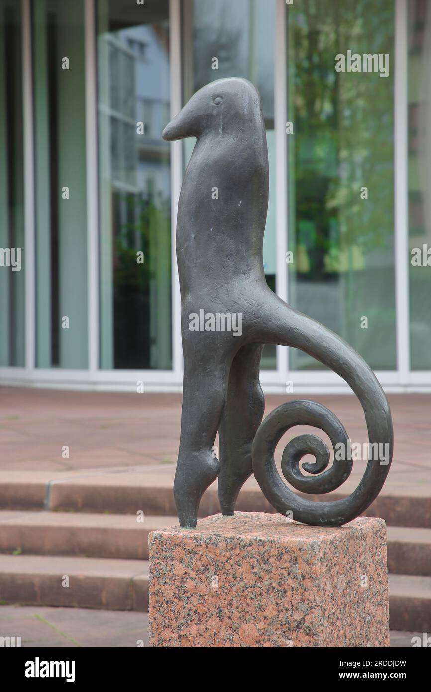Sculpture Tail Roller by Liesel Metten 1988, Kaiserslautern, Rhineland ...