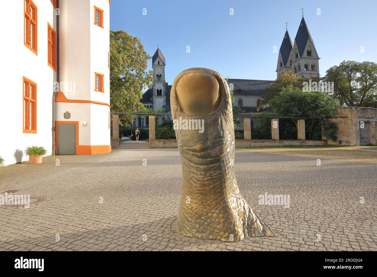 Sculpture The Thumb by César Baldaccini 1993 in front of the Basilica ...