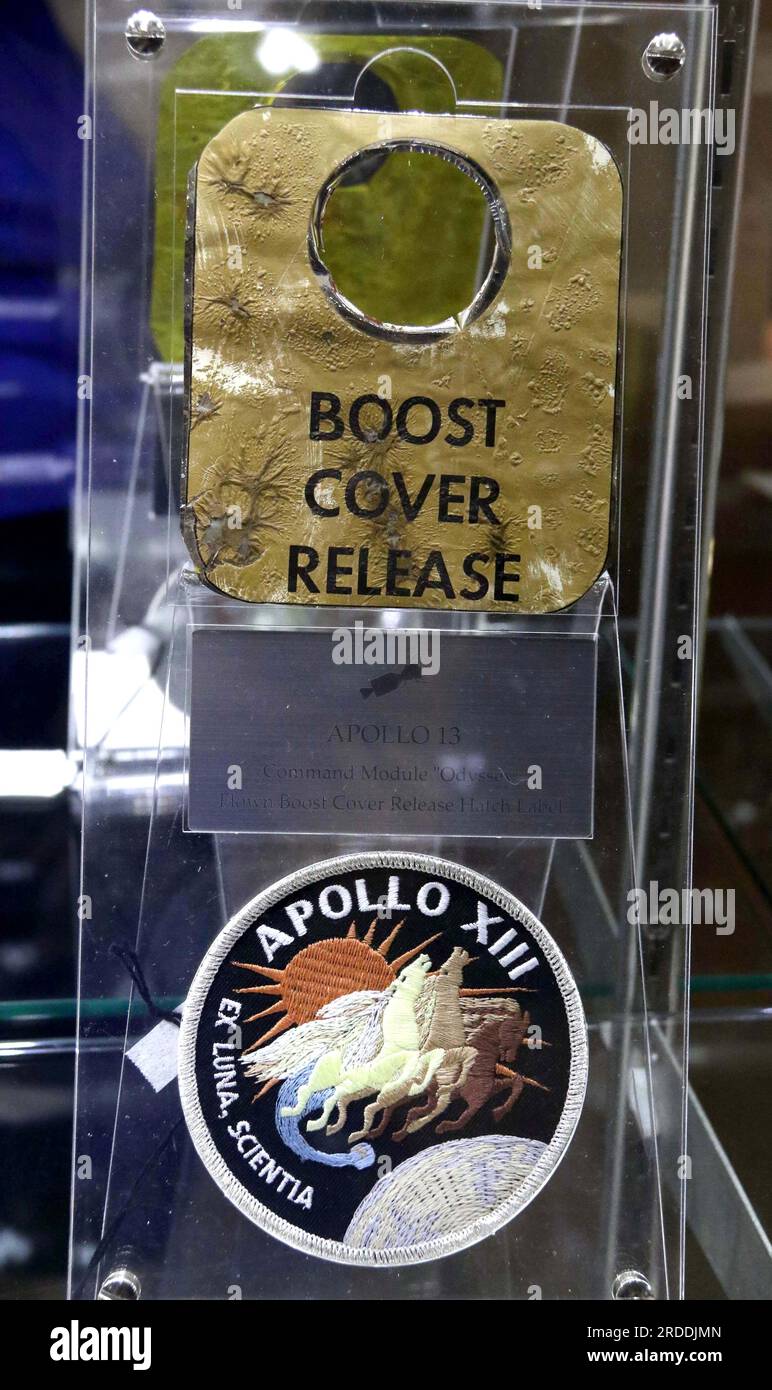 July 20, 2023, New York City, New York, USA: Flown Apollo 13 Boost ...