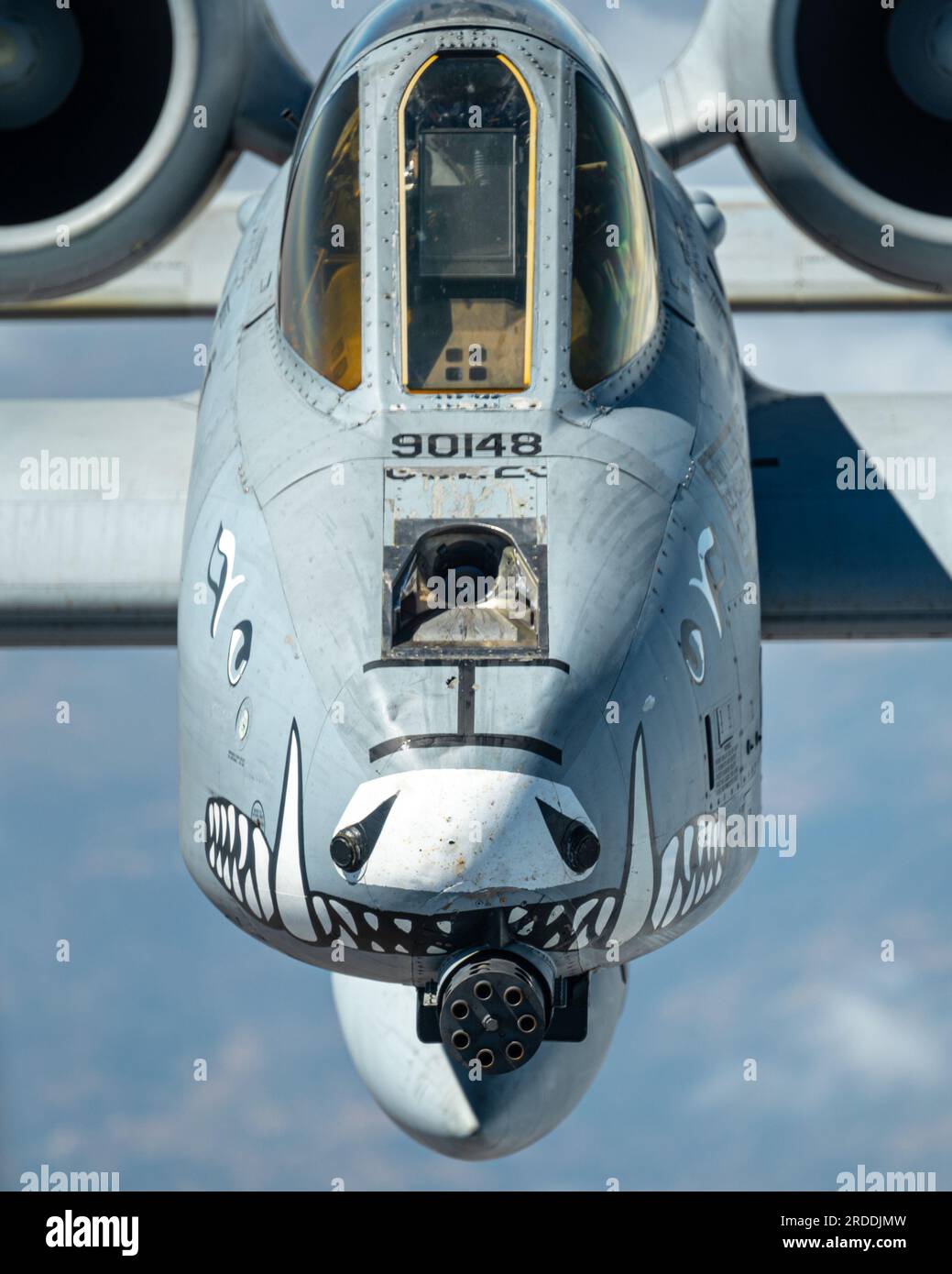 A U.S. Air Force Reserve A-10 Thunderbolt II assigned to the 64th Air Expeditionary Wing ...
