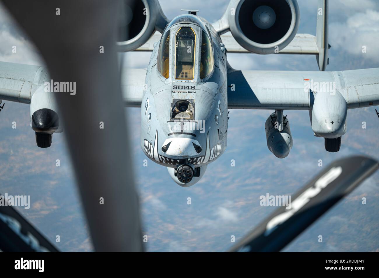 A U.S. Air Force Reserve A-10 Thunderbolt II assigned to the 64th Air Expeditionary Wing ...