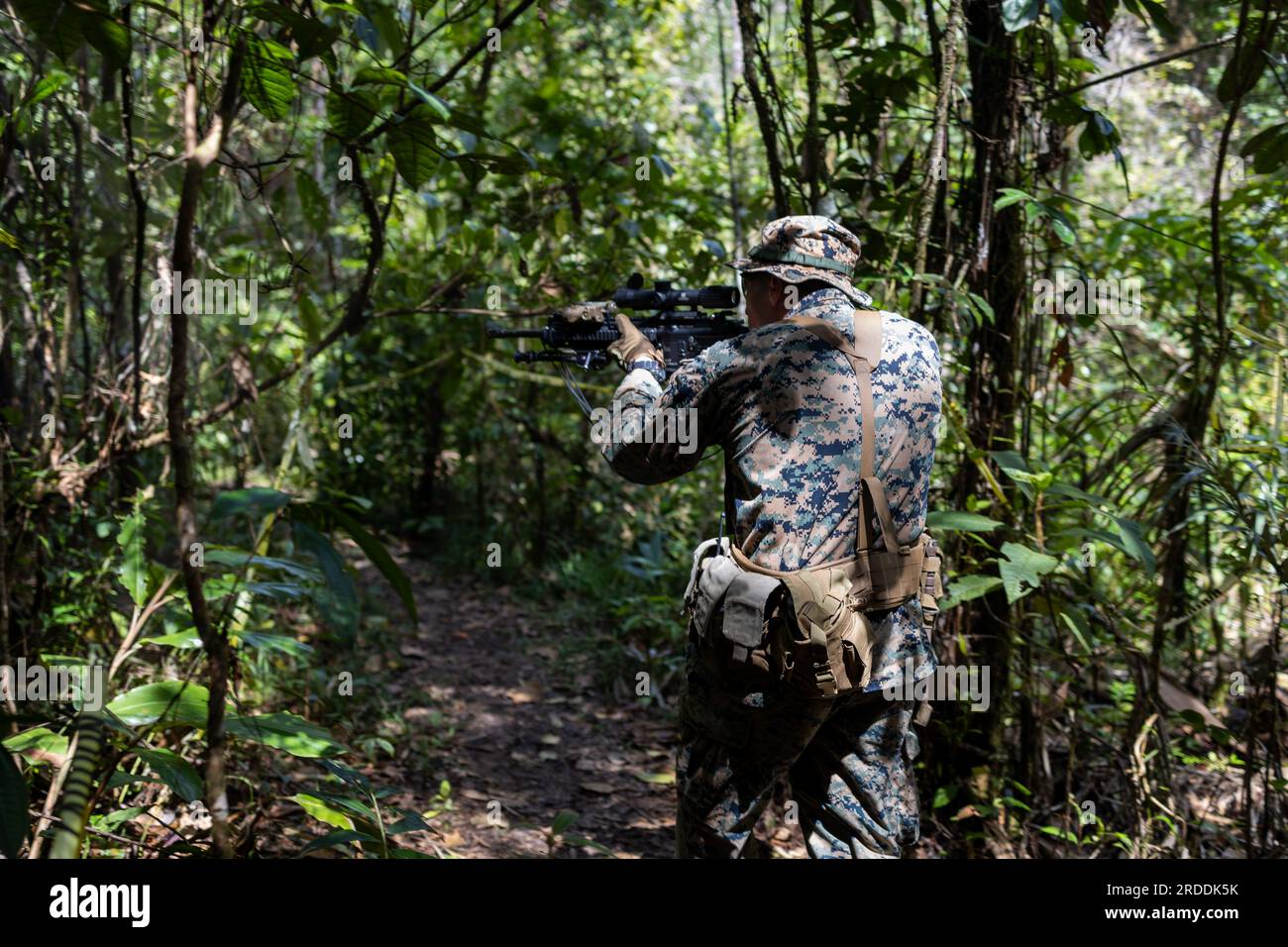 U S Marine Corps Lance Cpl Miles Simpson A Rifleman With Fox Company