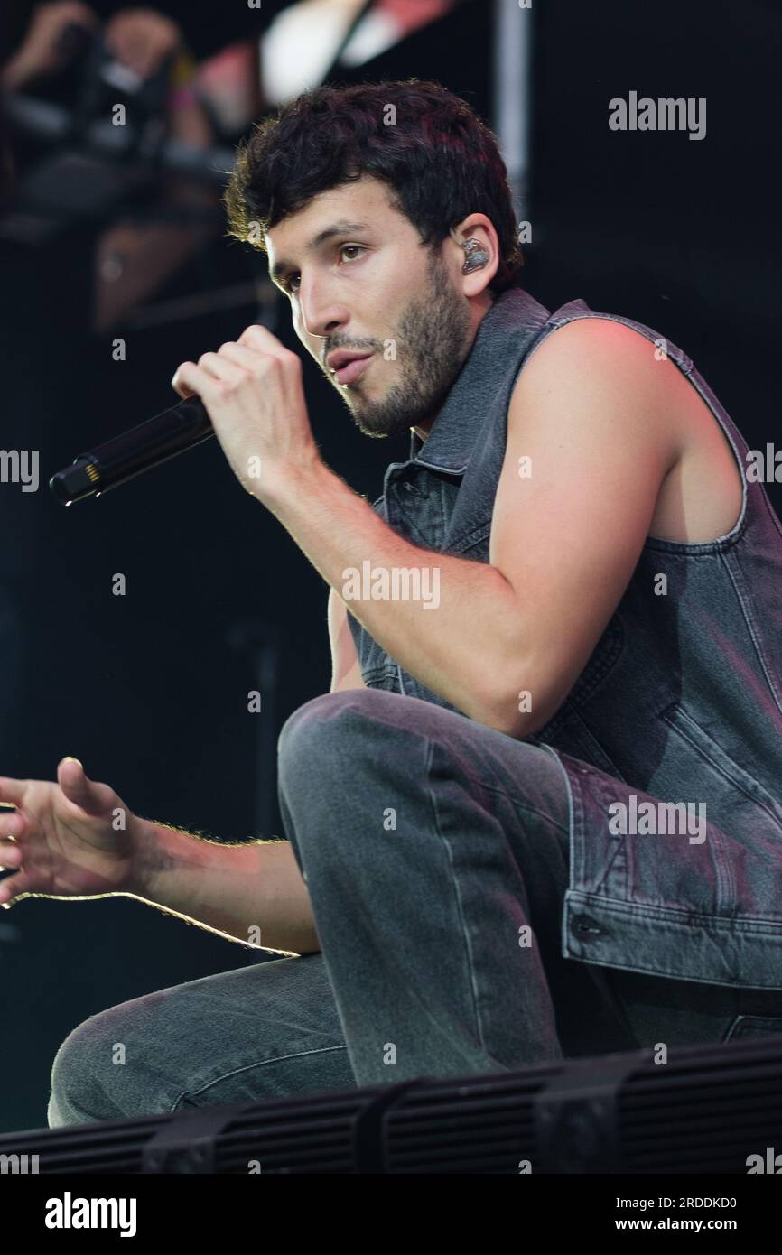 The colombian singer sebastian yatra performs during the concer hi-res ...