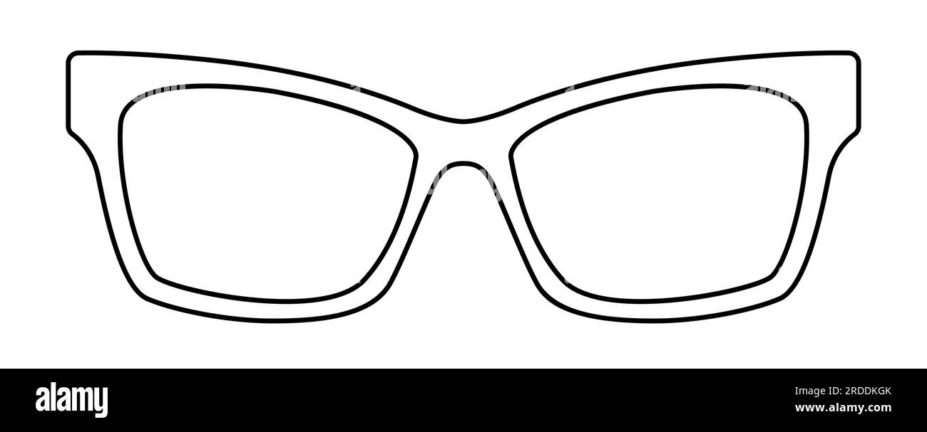Vintage Eyeglass Outline