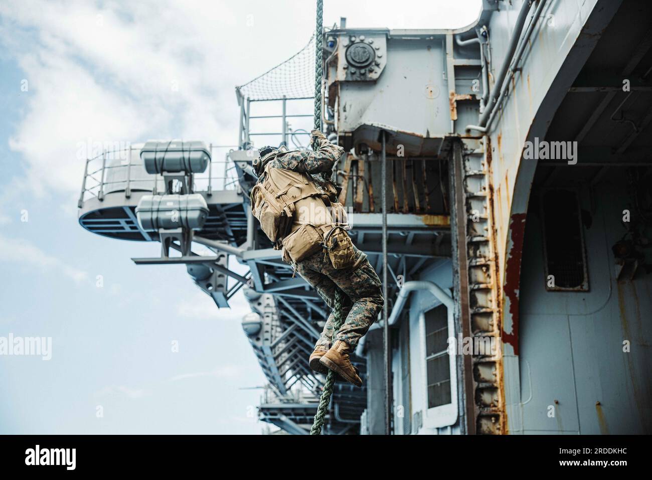 A U.S. Marine with Battalion Landing Team 1/6, 26th Marine ...