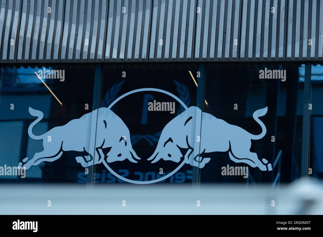 Budapest, Hungary - 20 JULY 2023, Oracle Red Bull Racing Logo, Media ...