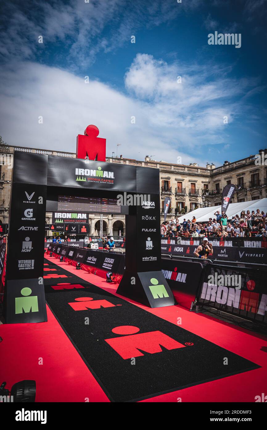 Ironman race winner finish hi-res stock photography and images - Alamy