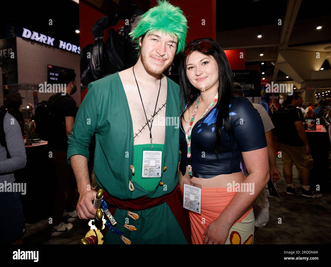 Indianapolis residents Jack Devalk, left, dressed as Zoro, and Brionna ...