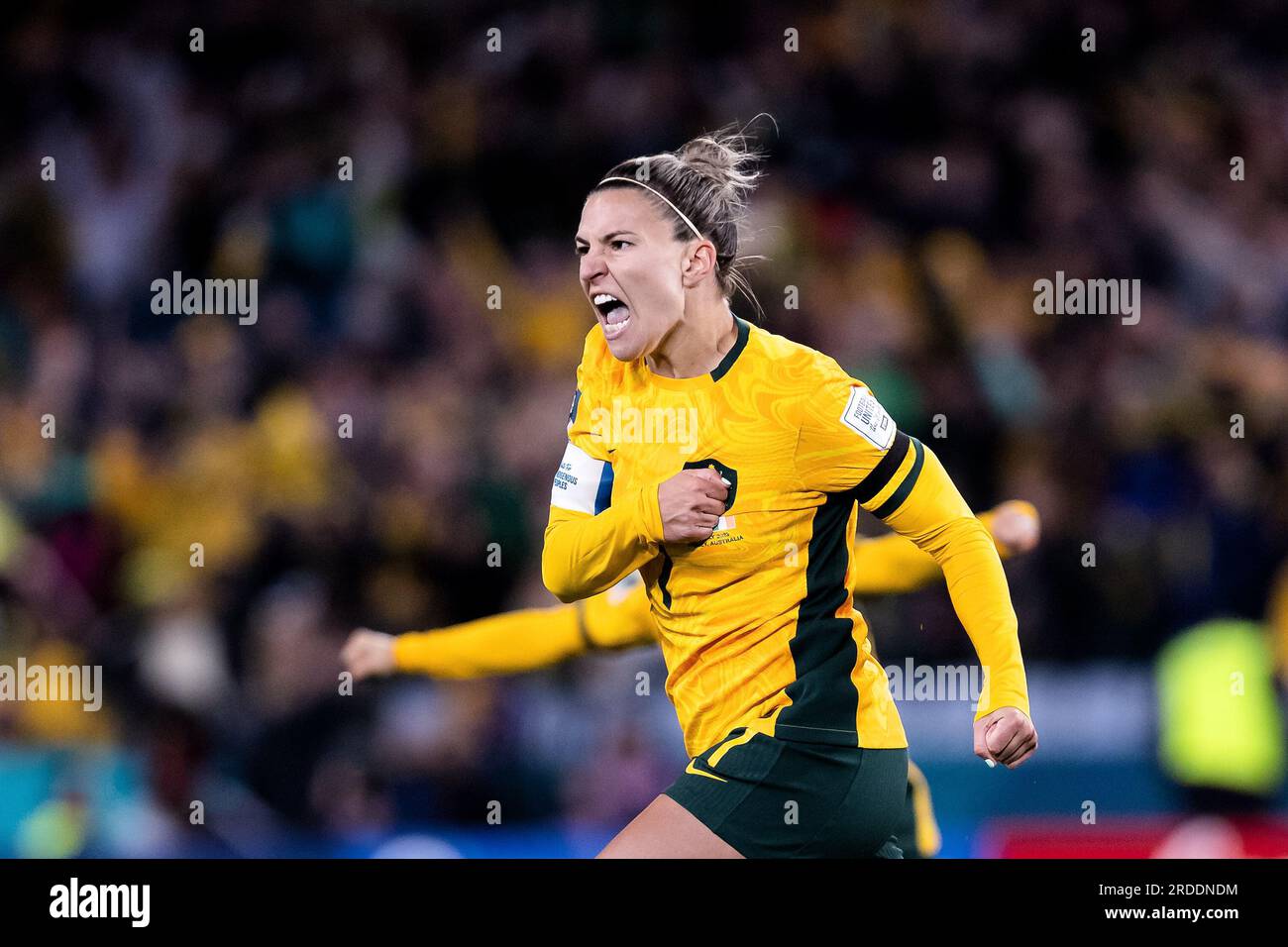 Sydney, Australia, 20 July, 2023. Steph Catley of Australia celebrates ...