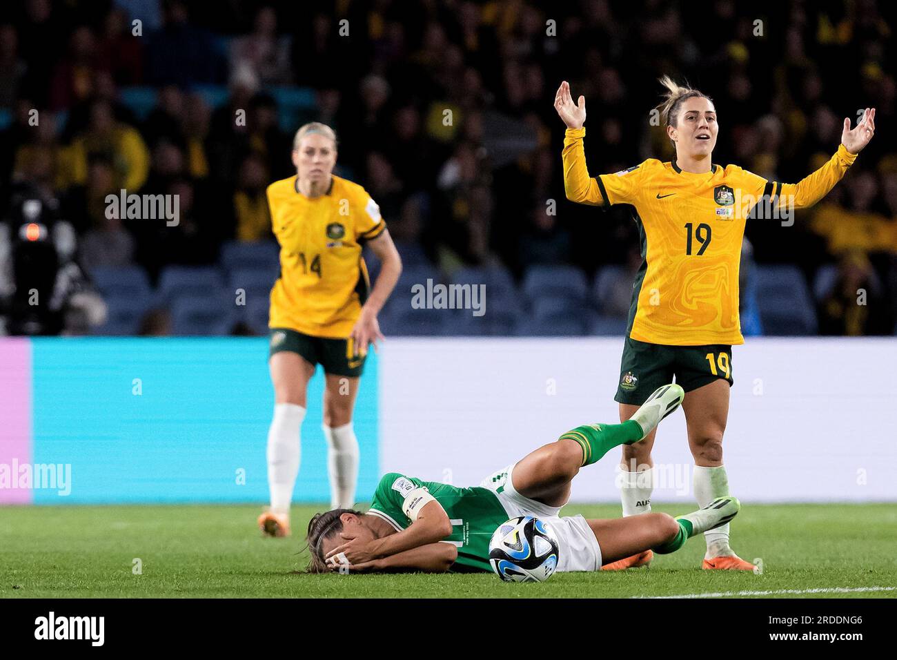 Sydney, Australia, 20 July, 2023. Katrina Gorry of Australia fouls ...