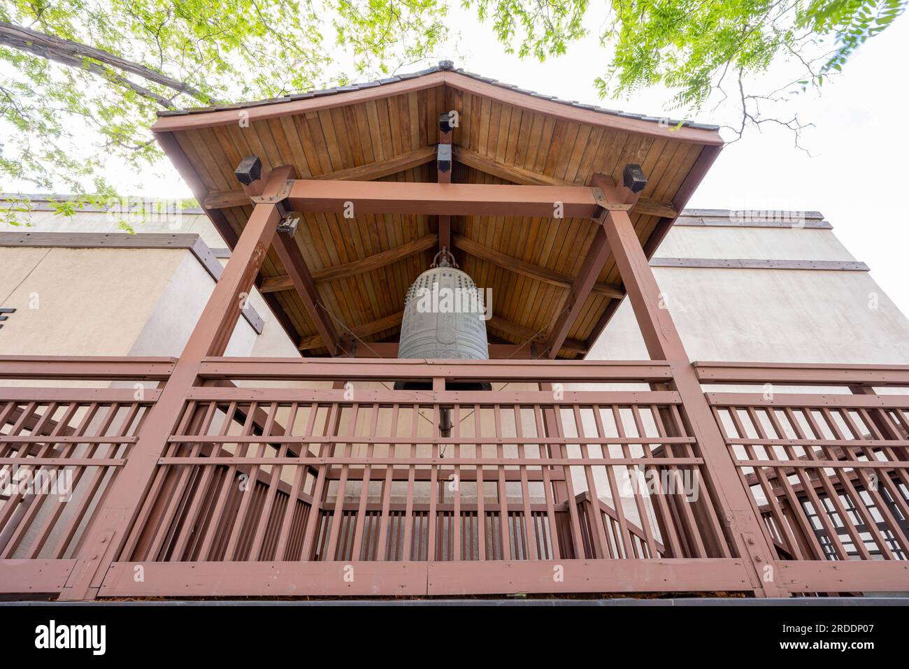 Colorado, MAY 28, 2023 - Sunny exterior view of the Denver Buddhist ...