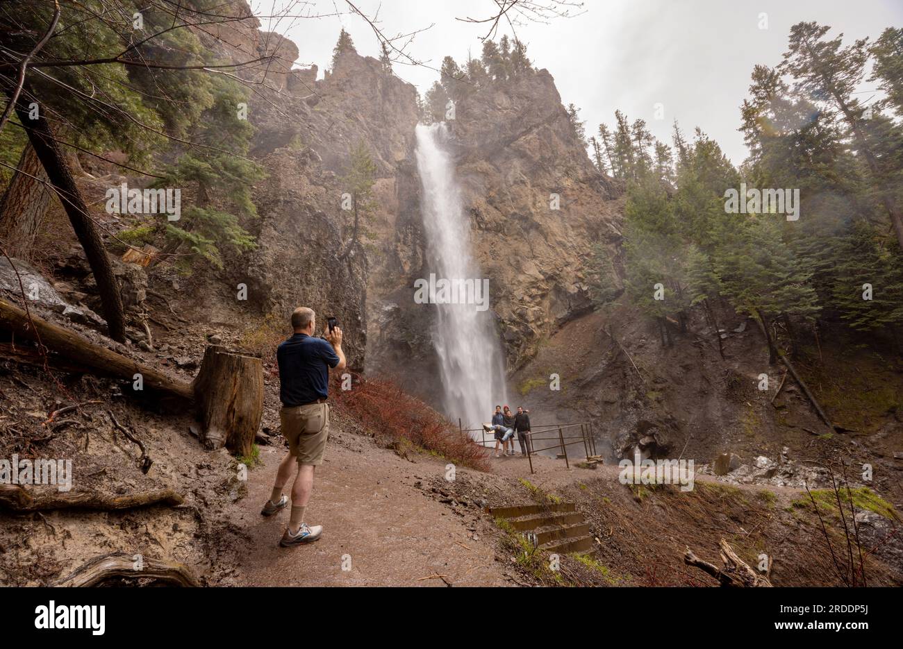 Colorado, JUN 7, 2023 - Daytime view of the landscape of Treasure Falls ...