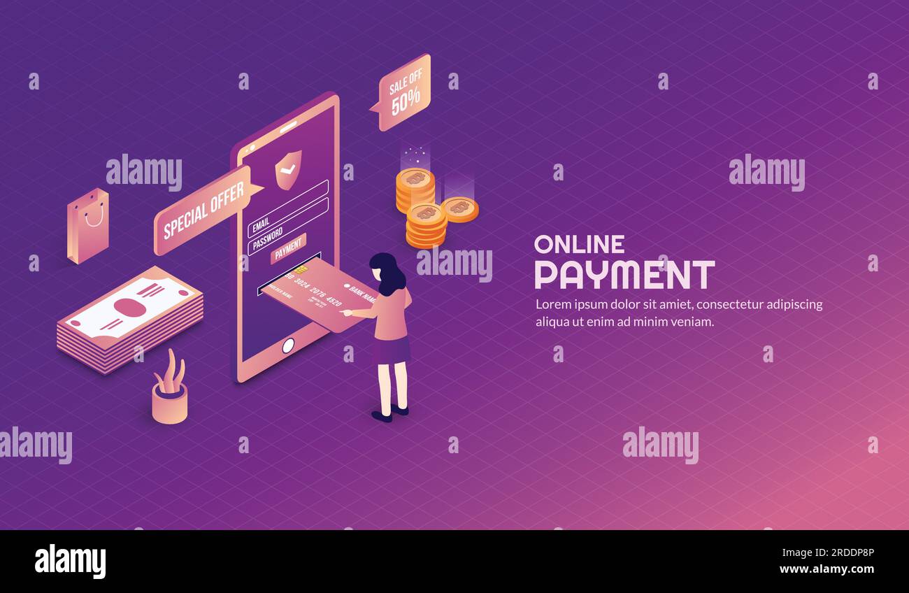 Safe secure online transaction payment Stock Vector Images - Alamy