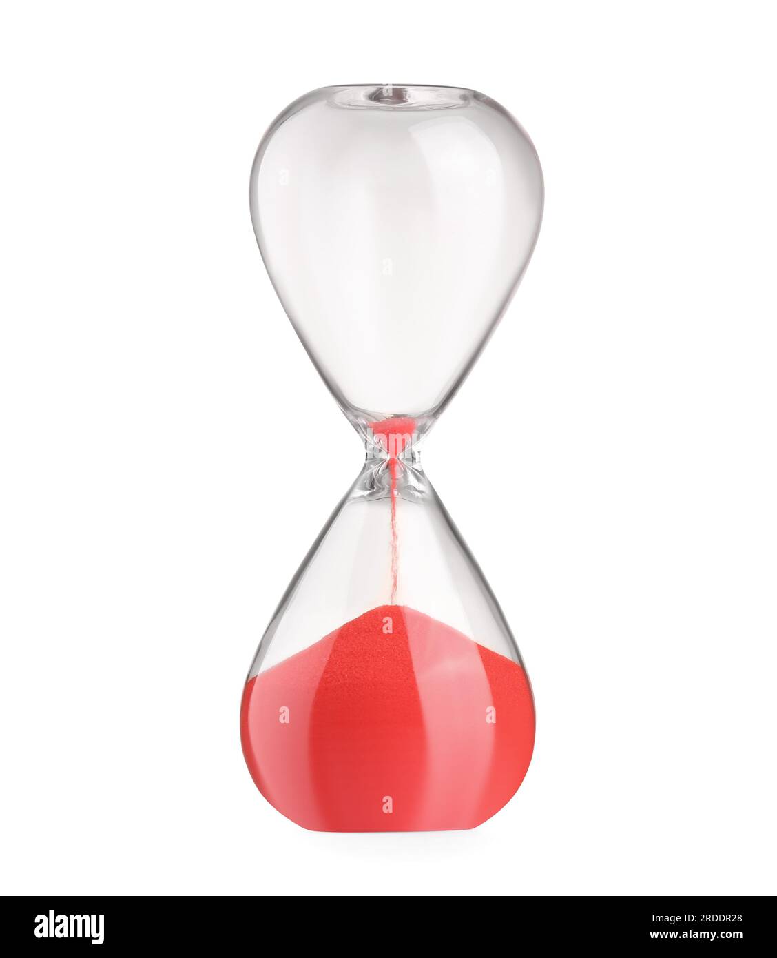 Hourglass red flowing sand hi-res stock photography and images - Alamy