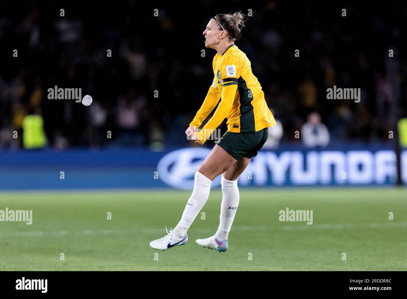 SYDNEY, AUSTRALIA - JULY 20: Steph Catley of Australia celebrates her ...