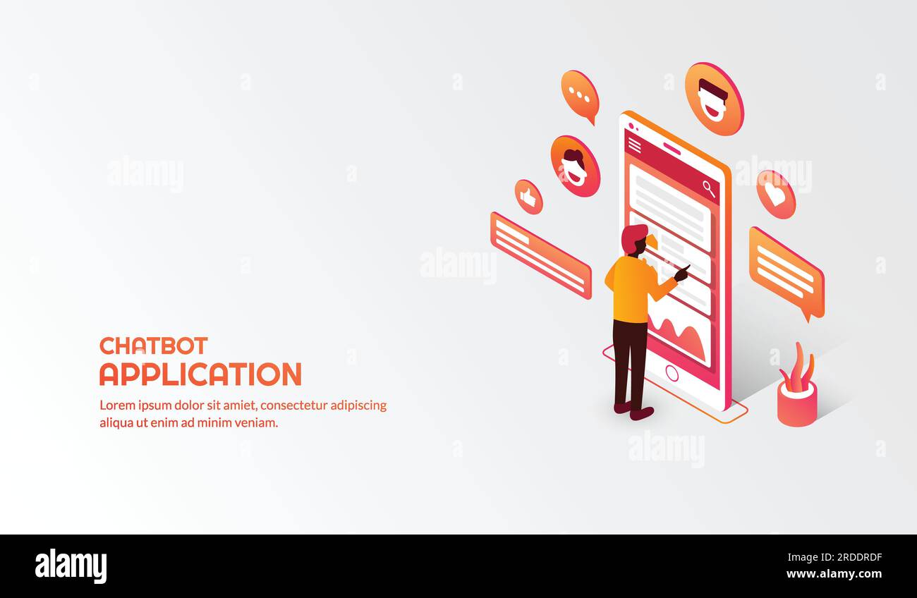 Conversation with artificial intelligence Stock Vector Images - Alamy