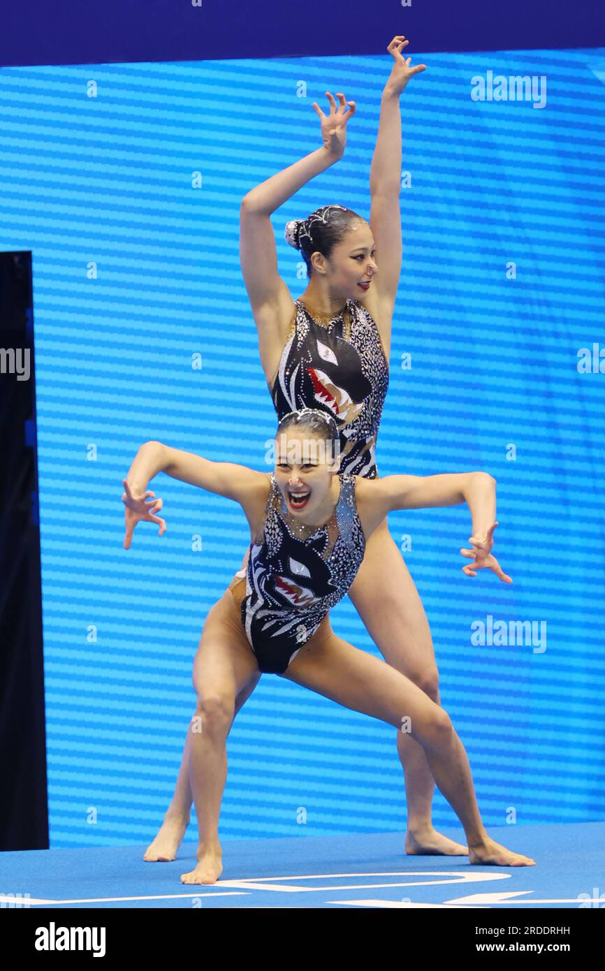 Fukuoka, Japan. 20th July, 2023. Mashiro Yasunaga & Moe Higa (JPN ...