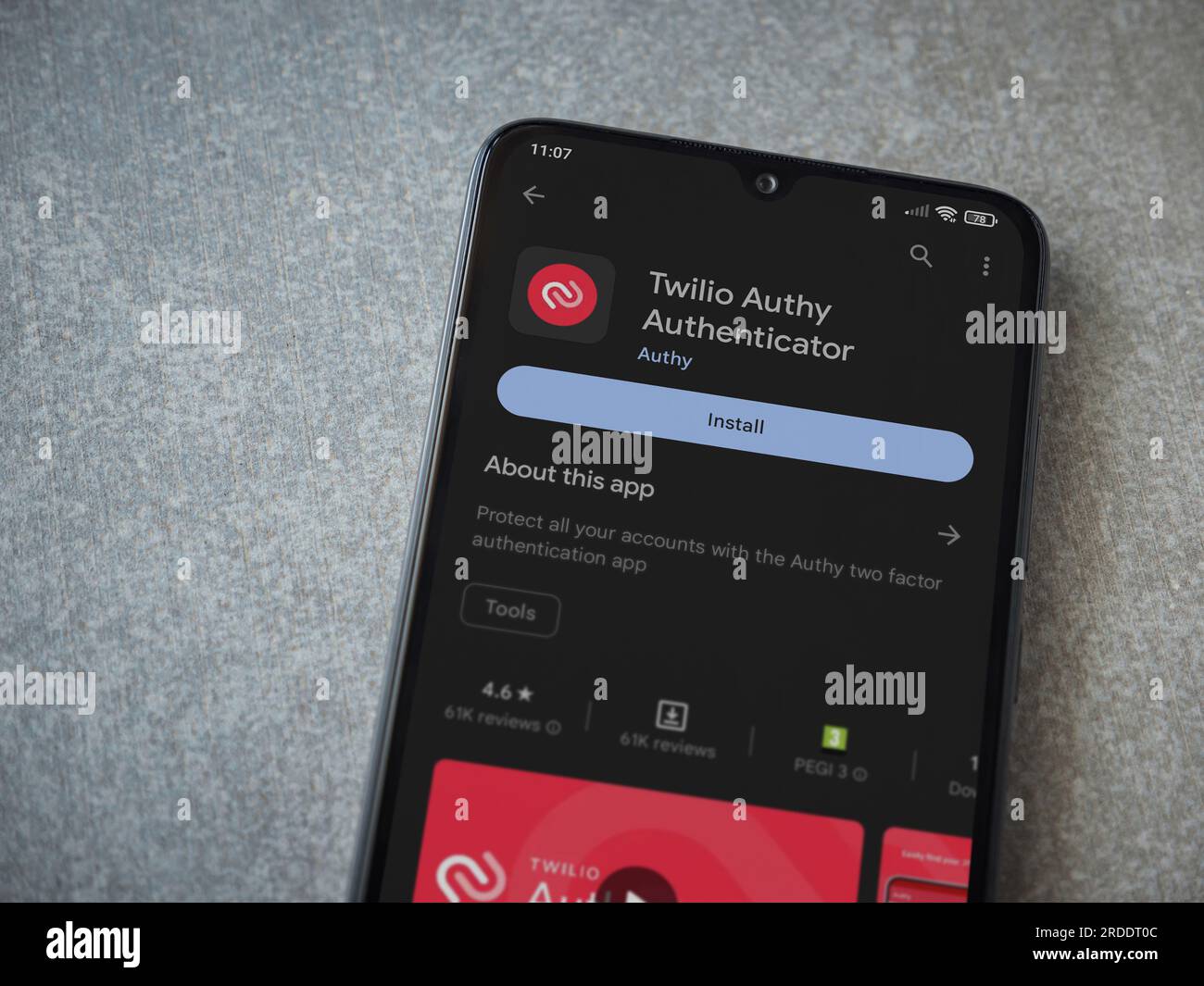 Lod Israel July 16 2023 Twilio Authy Authenticator App Play Store