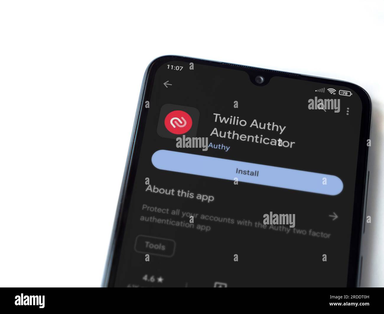 Lod, Israel - July 16,2023: Twilio Authy Authenticator app play store ...