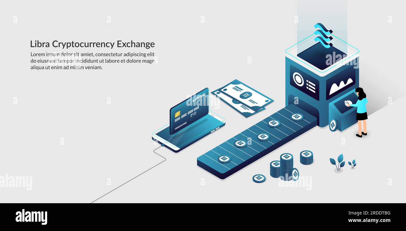 Cryptocurrency exchange machine Stock Vector Images - Alamy