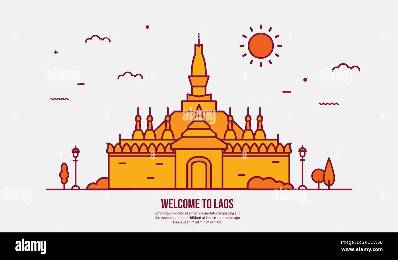 Buddha park vientiane laos Stock Vector Images - Alamy