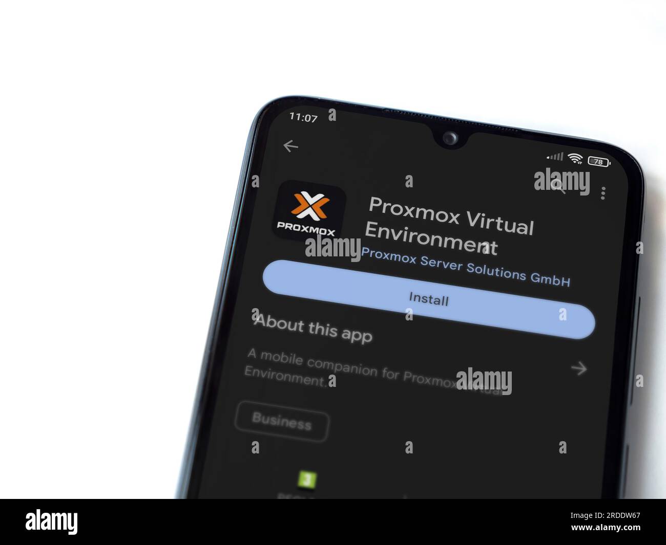 Lod, Israel - July 16,2023: Proxmox Virtual Environment app play store ...