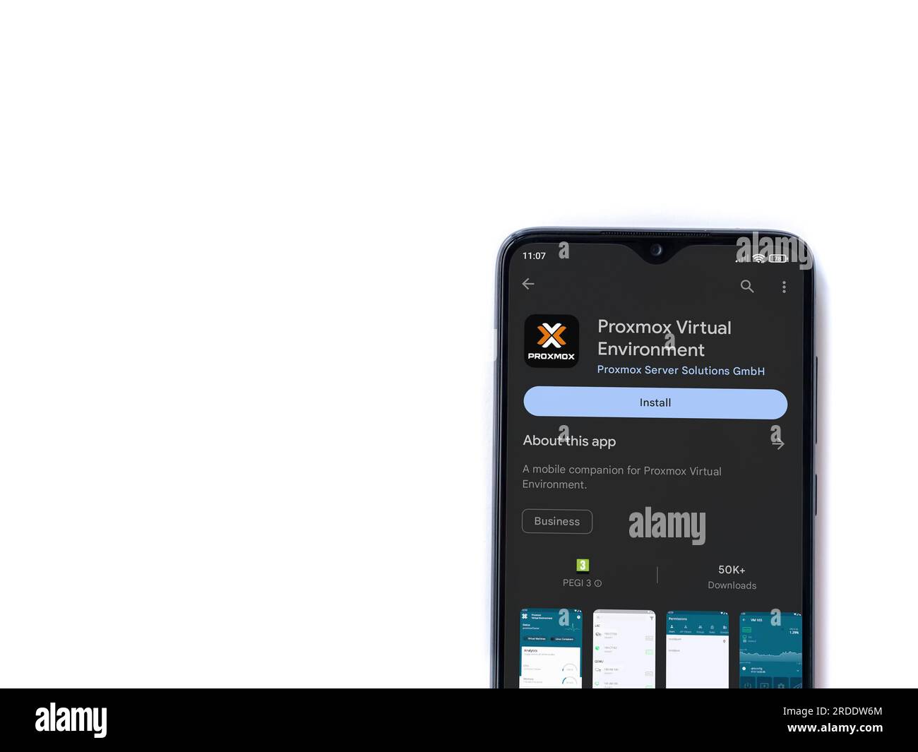 Lod, Israel - July 16,2023: Proxmox Virtual Environment app play store ...