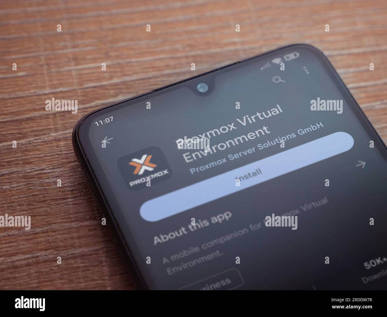 Lod, Israel - July 16,2023: Proxmox Virtual Environment app play store ...