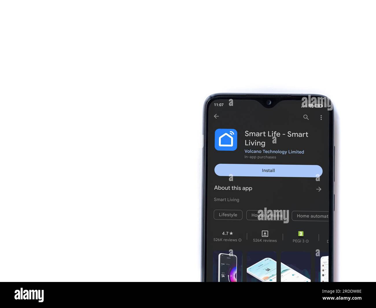 Lod, Israel - July 16,2023: Smart Life app play store page on ...
