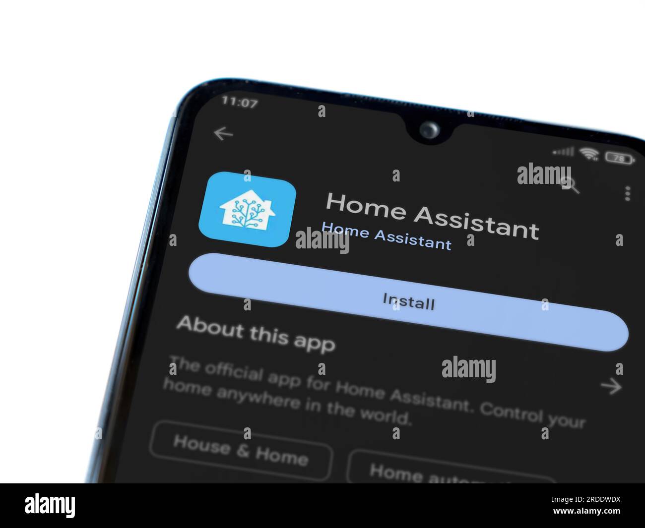 Lod, Israel - July 16,2023: Home Assistant app play store page on ...