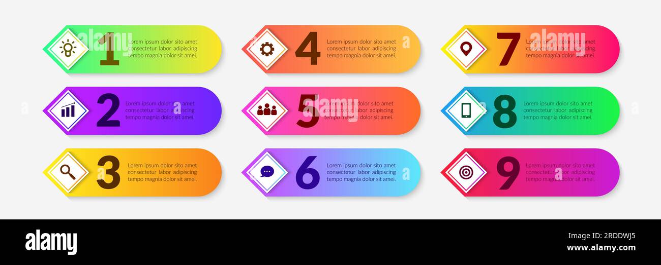 Multiple step process Stock Vector Images - Alamy