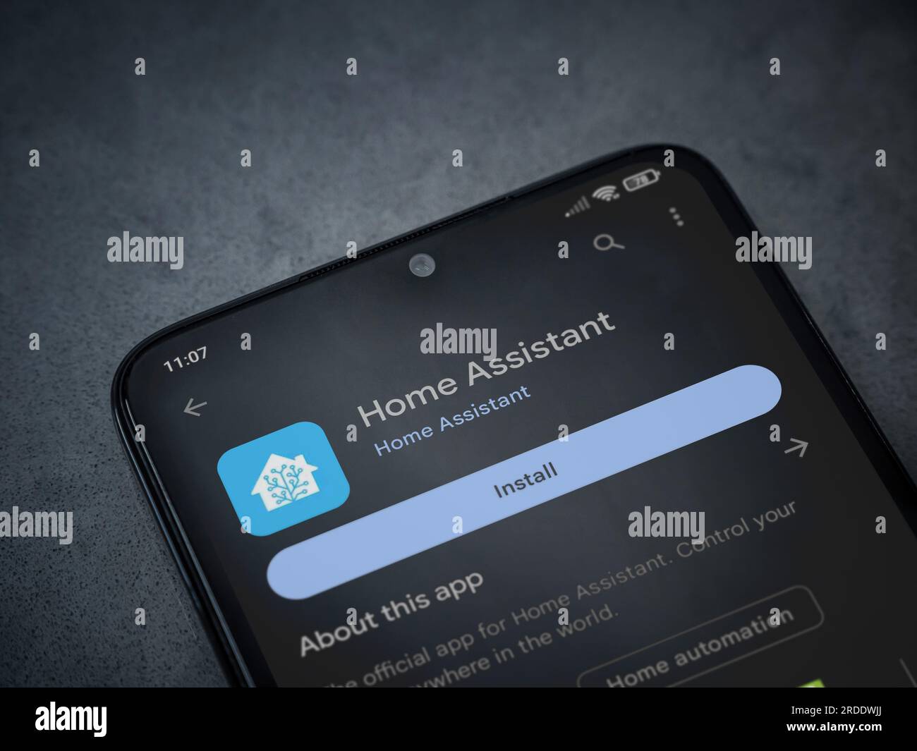 Lod, Israel - July 16,2023: Home Assistant app play store page on ...
