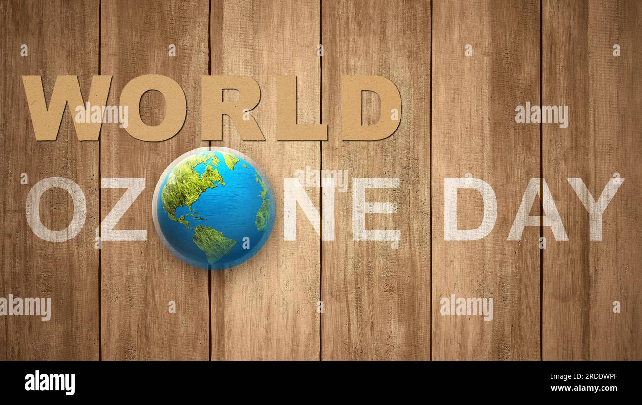 Earth with layer protect. World ozone day concept Stock Photo - Alamy