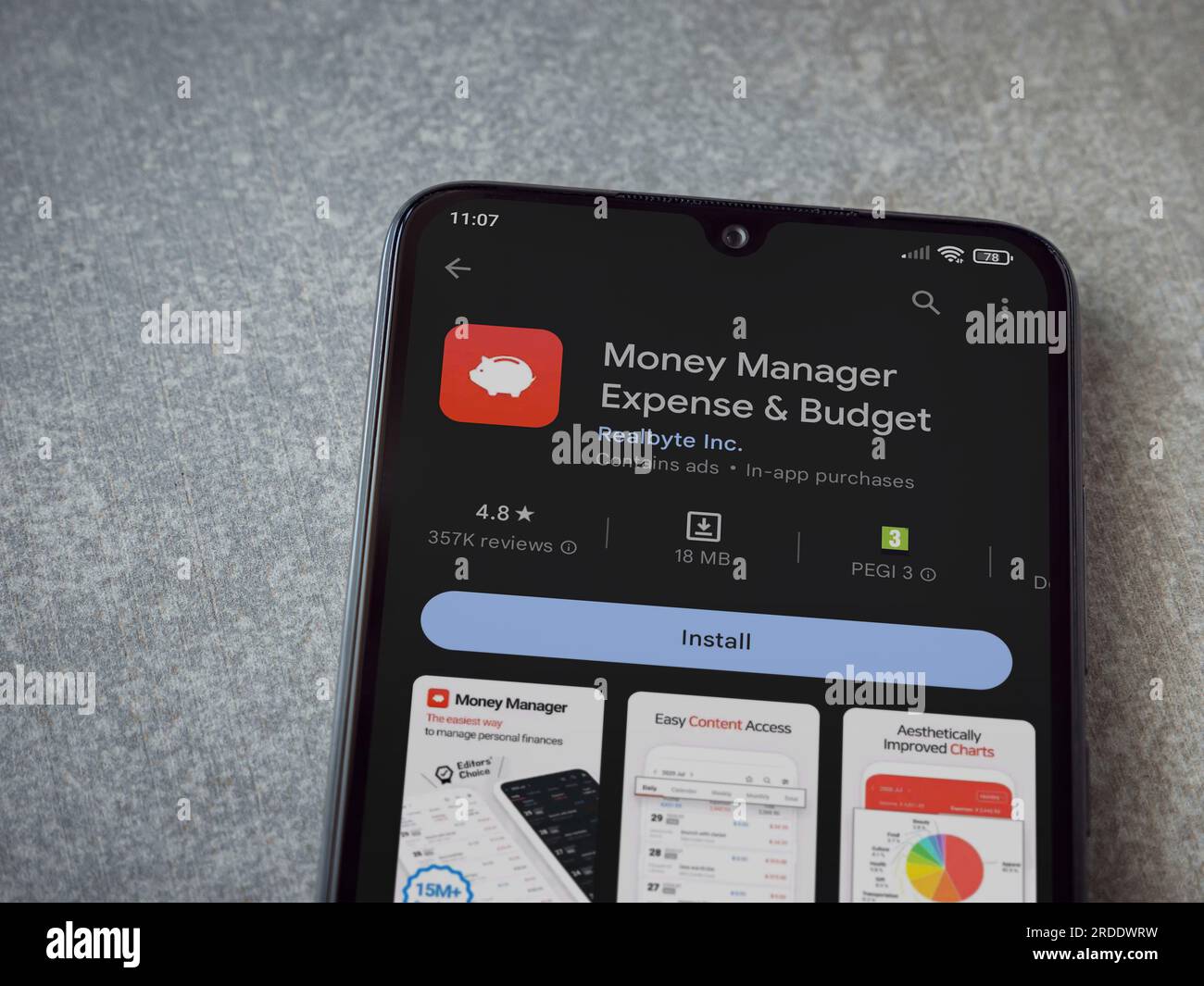 Lod, Israel - July 16,2023: Money Manager Expense & Budget app play ...