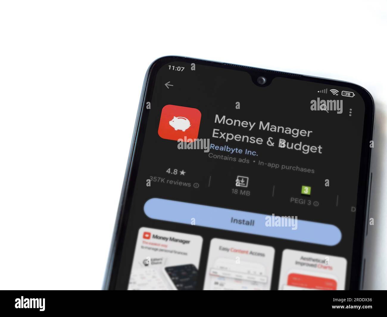 Lod, Israel - July 16,2023: Money Manager Expense & Budget app play ...