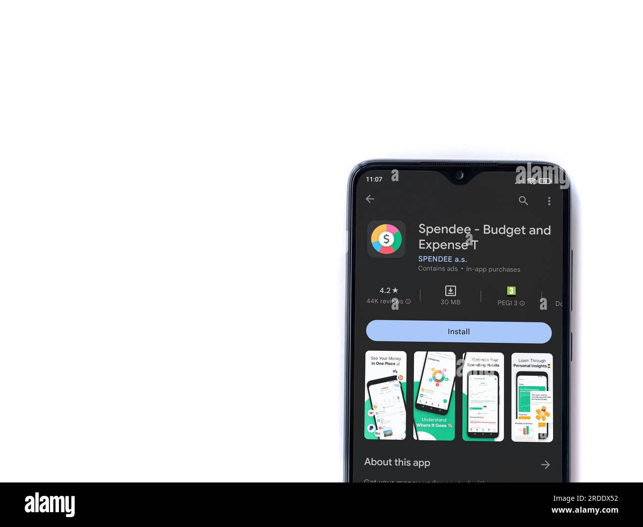 Lod, Israel - July 16,2023: Spendee app play store page on smartphone ...