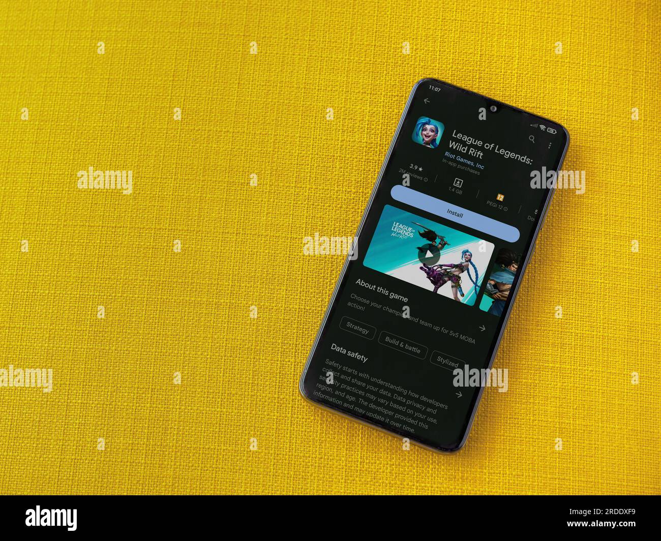 Lod, Israel - July 16,2023: League of Legends - Wild Rift app play ...