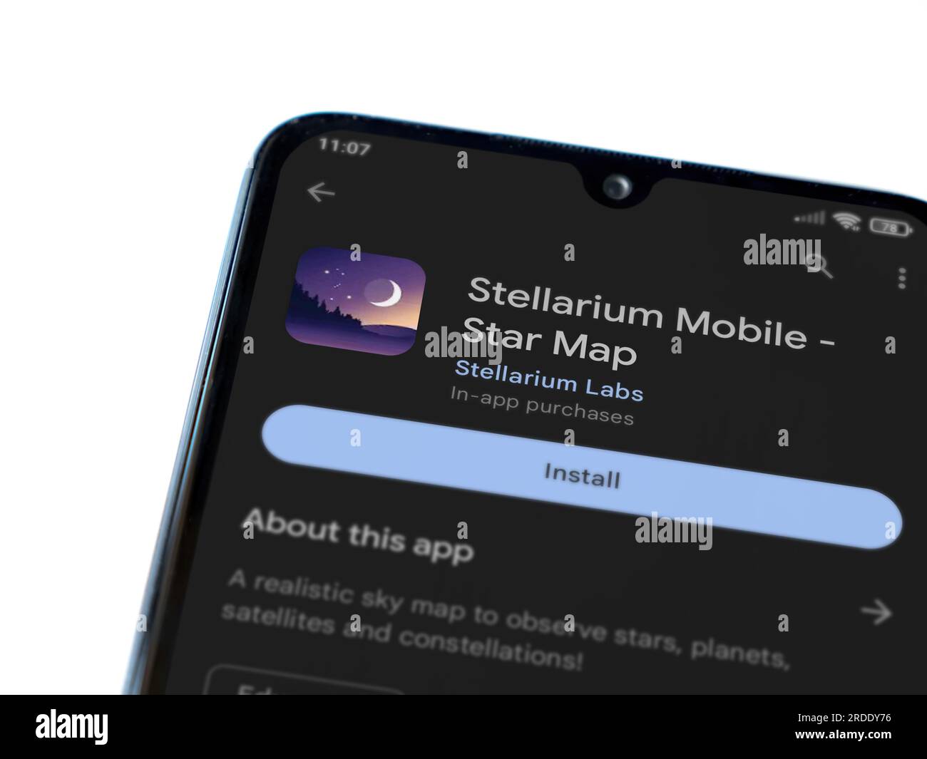 Lod, Israel - July 16,2023: Stellarium - Star Map app play store page ...