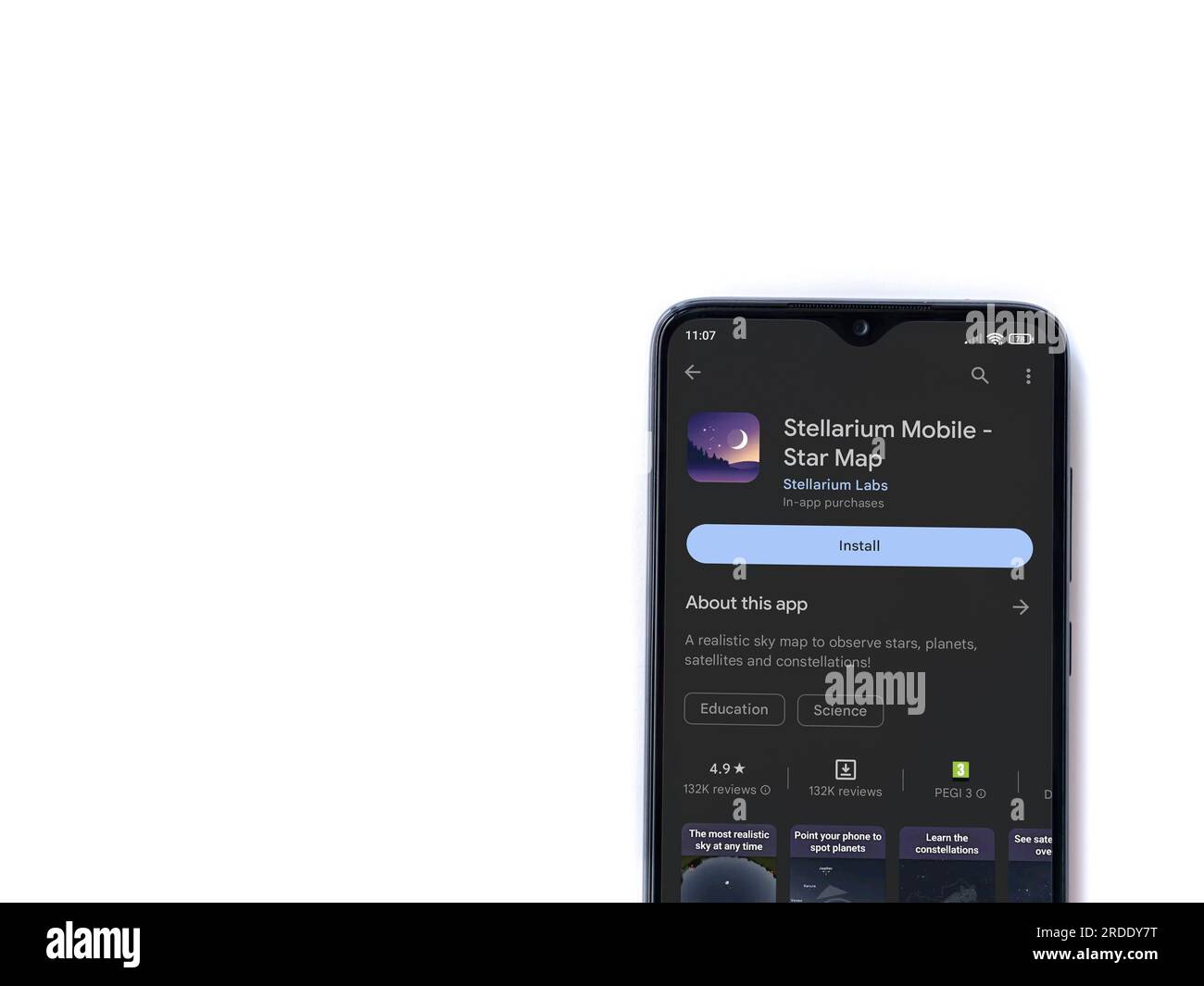 Lod, Israel - July 16,2023: Stellarium - Star Map app play store page ...