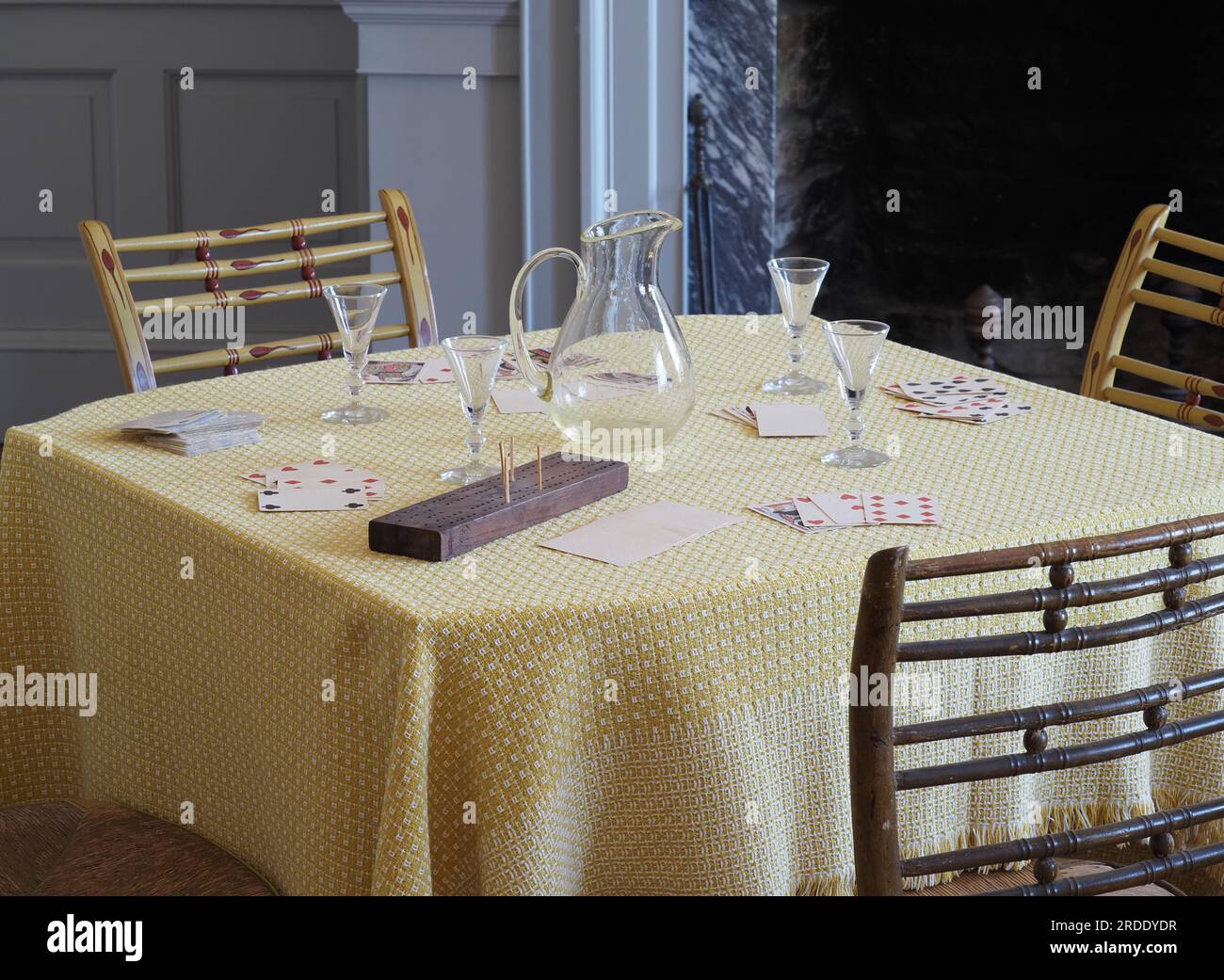 Parlor scene from inside the Commanding Officer's Quarters at Fort ...